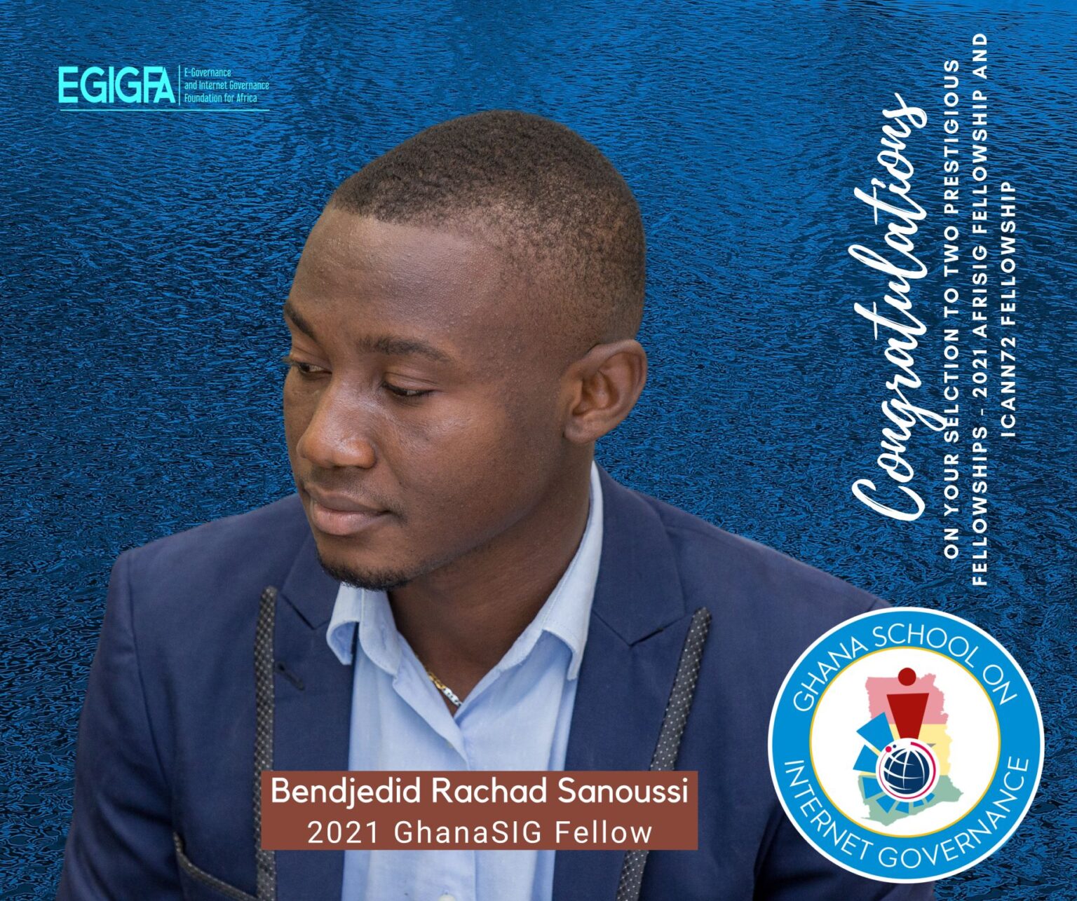 Congratulation to Ben Rachad Sanoussi – GhanaSIG